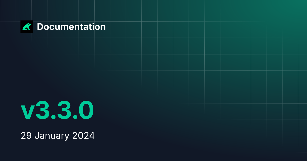 v3.3.0 | Documentation