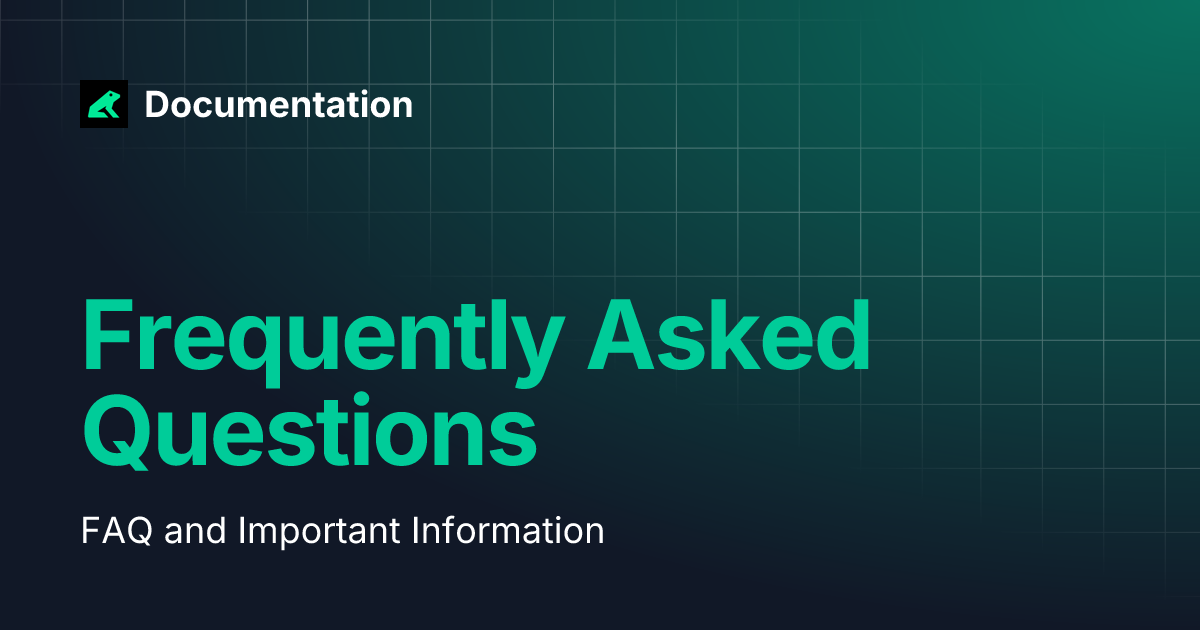 Frequently Asked Questions | Documentation