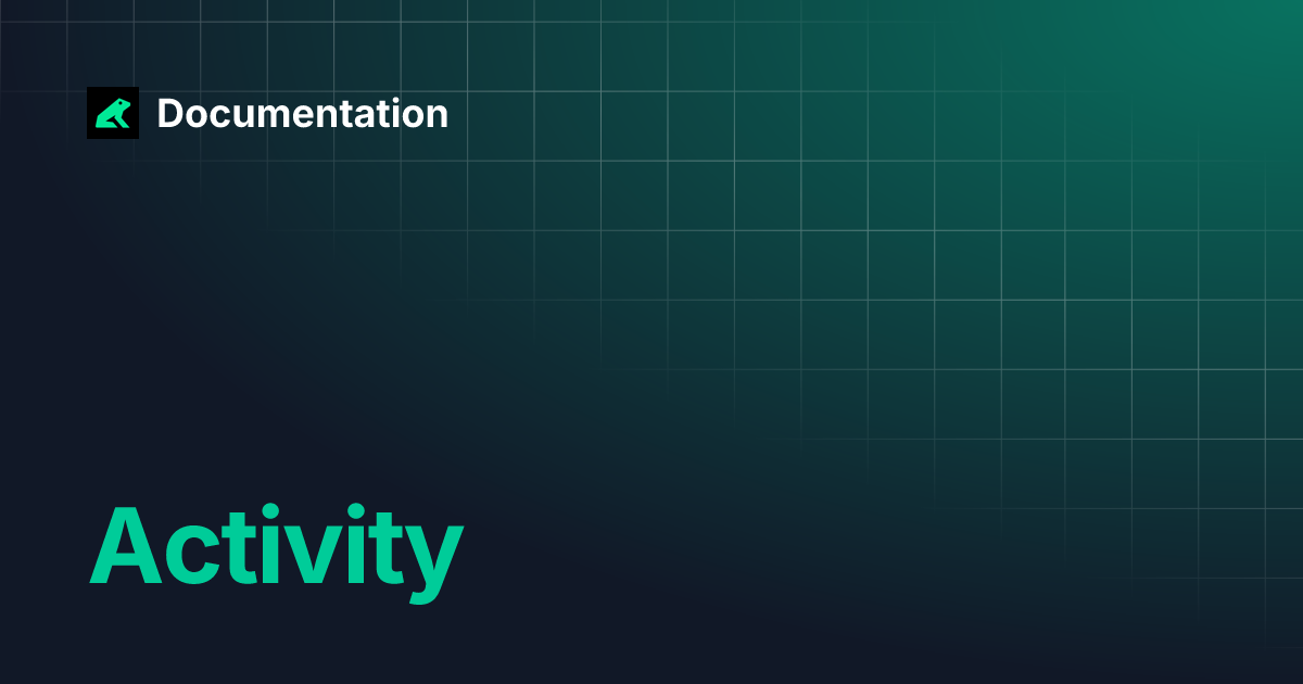 Activity | Documentation