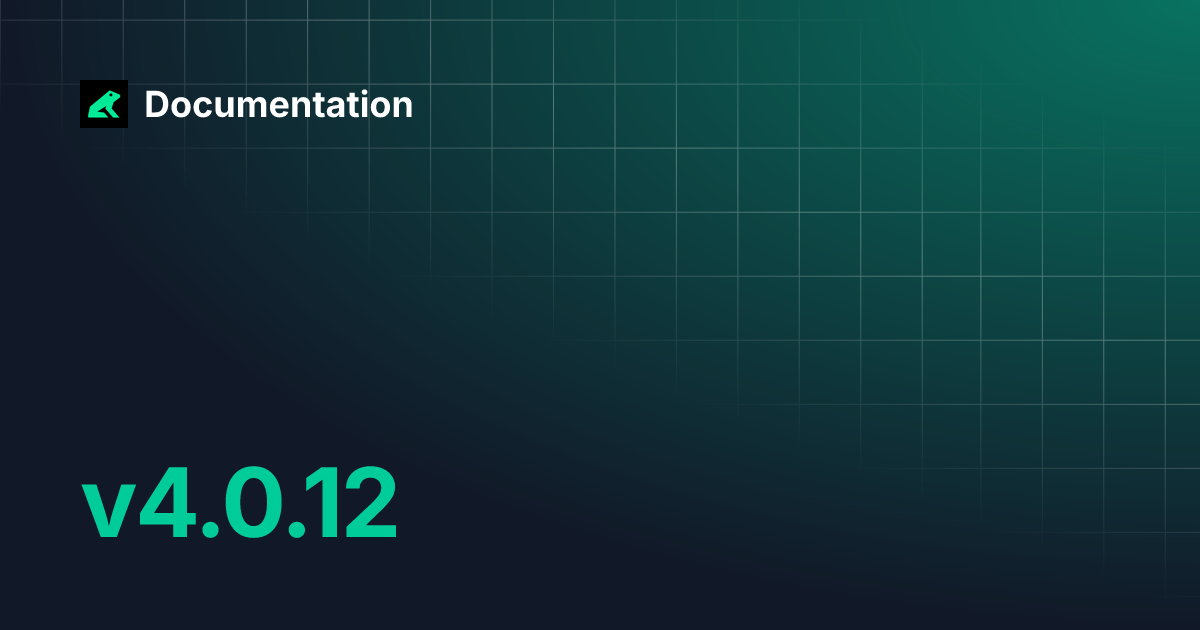 v4.0.12 | Documentation